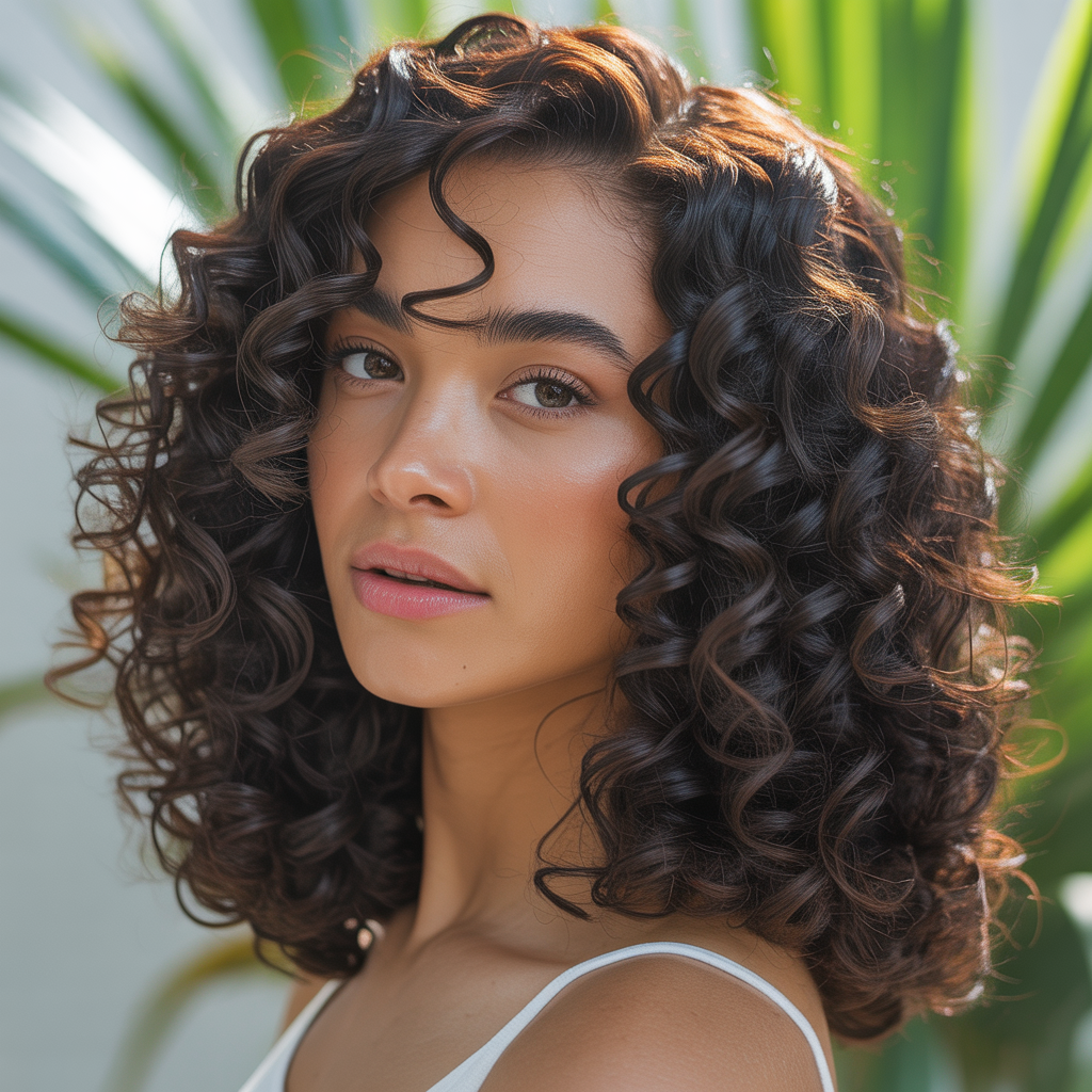 Before and After: The Magic of a Curly Perm Transformation